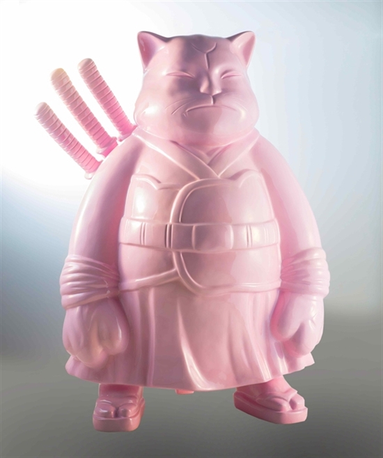SAMURAICAT (pink) by Hiro Ando on artnet Auctions SAMURAICAT (pink) by Hiro Ando on artnet Auctions
