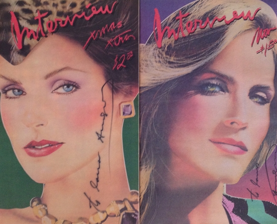 Interview Magazine 2 Works Lacey Neuhaus And Priscilla Presley By Andy Warhol On Artnet Auctions